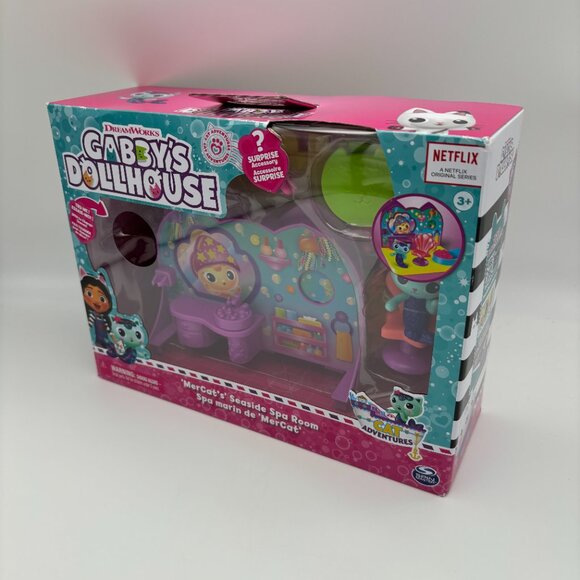 Gabby'S Dollhouse | Toys | Gabbys Dollhouse Mercats Seaside Spa Room ...